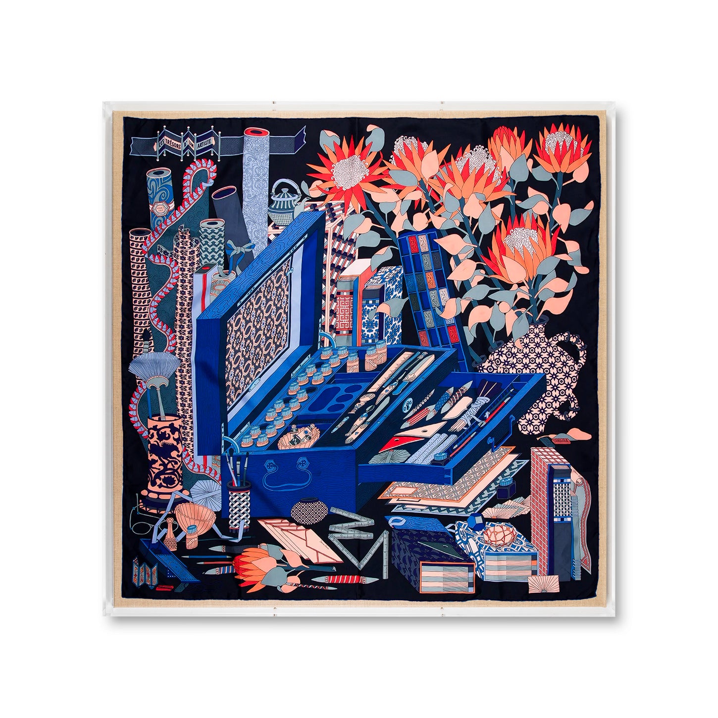 Framed Luxury Scarves – Wexel Art