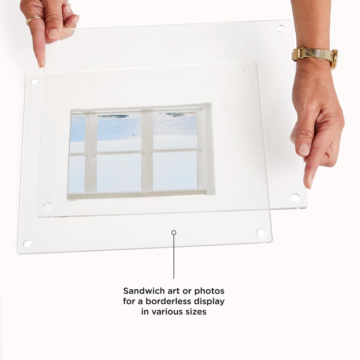 Set of 4 Double Panel Floating Frames - "Quattro" Gallery Wall – Wexel Art