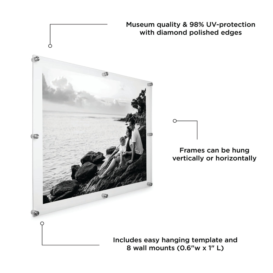 Luxury Scarf Display Frame | Modern Frame | UV Grade Acrylic – Wexel Art
