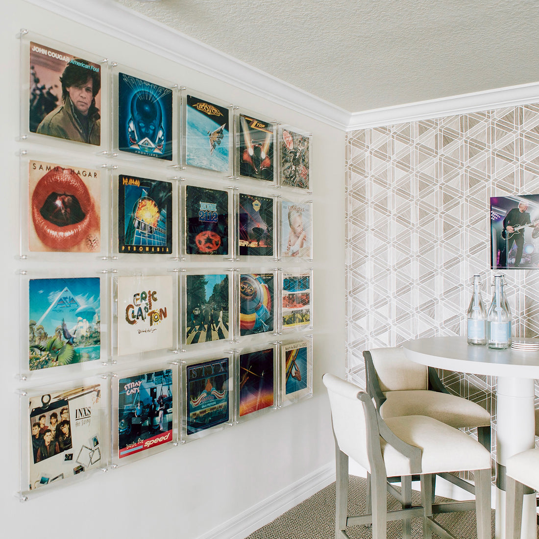 Record Album Frame with 12x12" Acrylic Mat (Album Cover or Vinyl ...