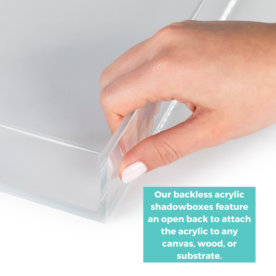 Backless Acrylic Shadowboxes | UV Grade | 2" or 3" Depth – Wexel Art